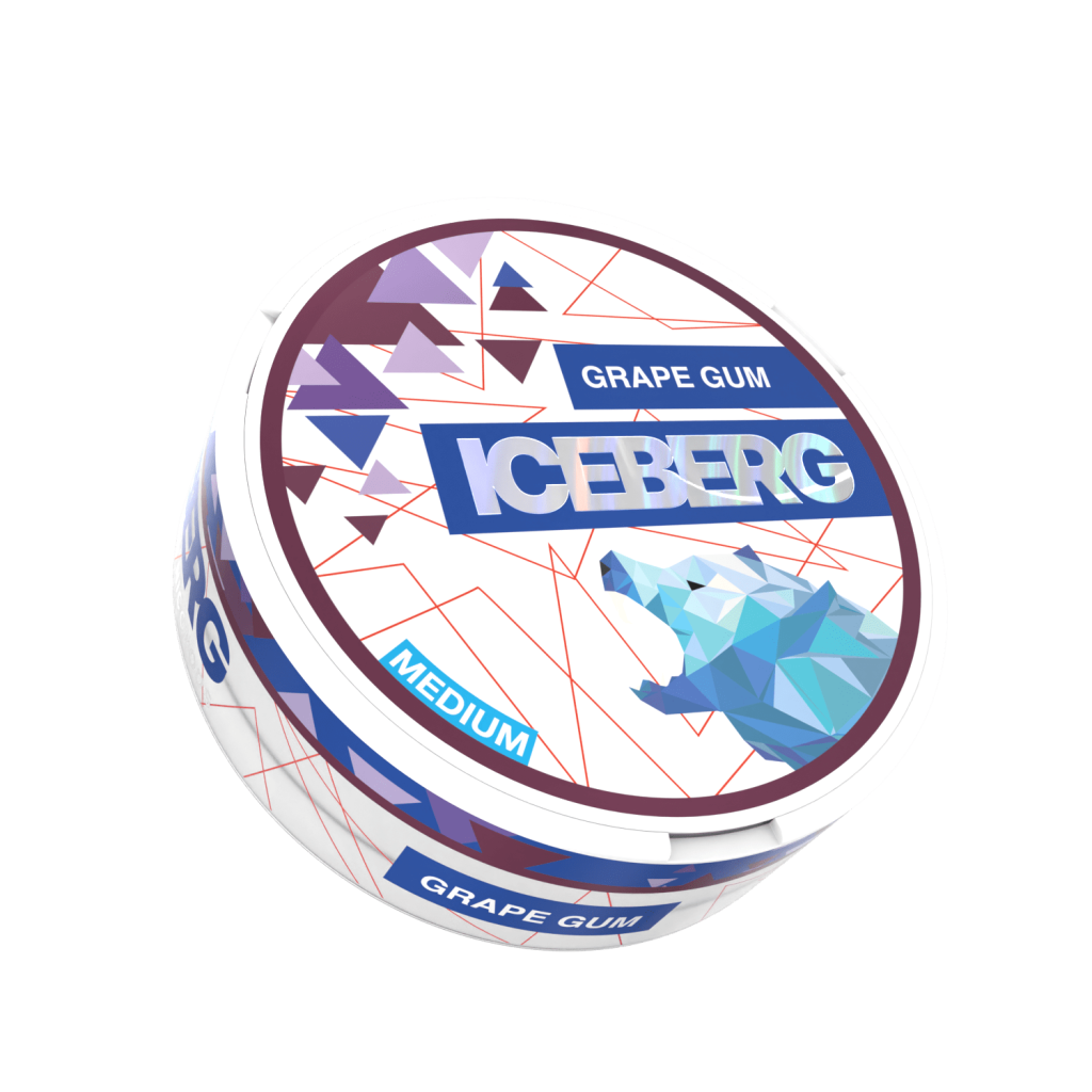 Iceberg Medium Grape Gum 20mg - SnusBoys