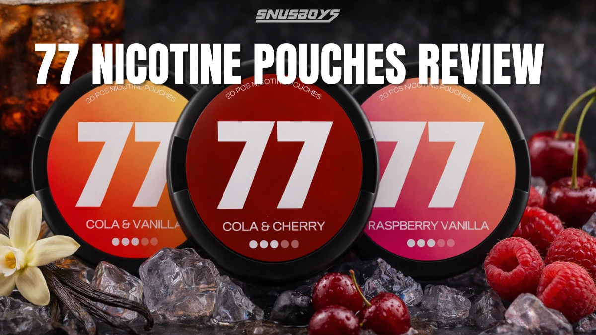 77 Nicotine Pouches Review – Are They Actually Any Good? - Snus Boys